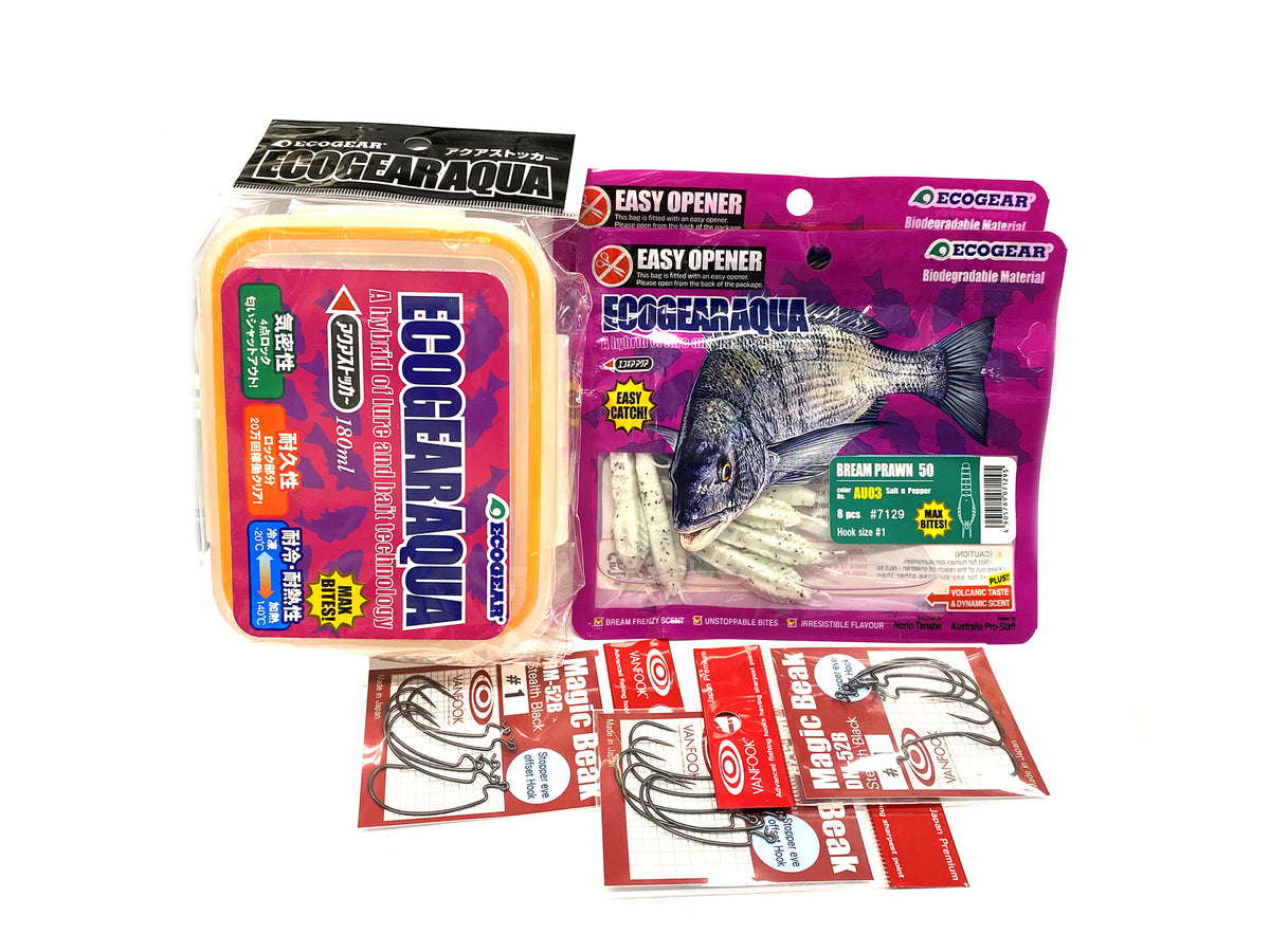 ECOGEAR AQUA BREAM PRAWN STARTER PACK – fishin.com.au